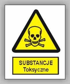Znak Uwaga Substancje Toksyczne 150x200 PB > Fireshop Sp z o.o.